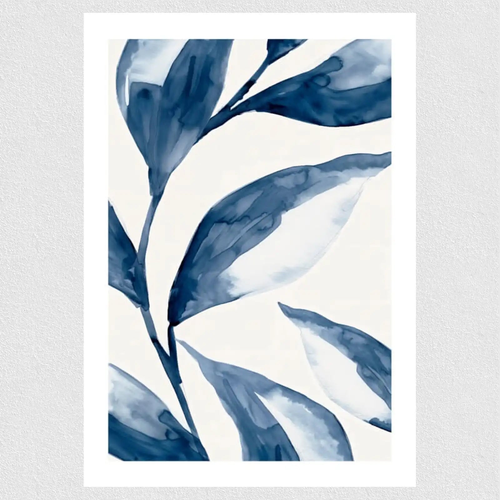 Blue Leaves Wall Art