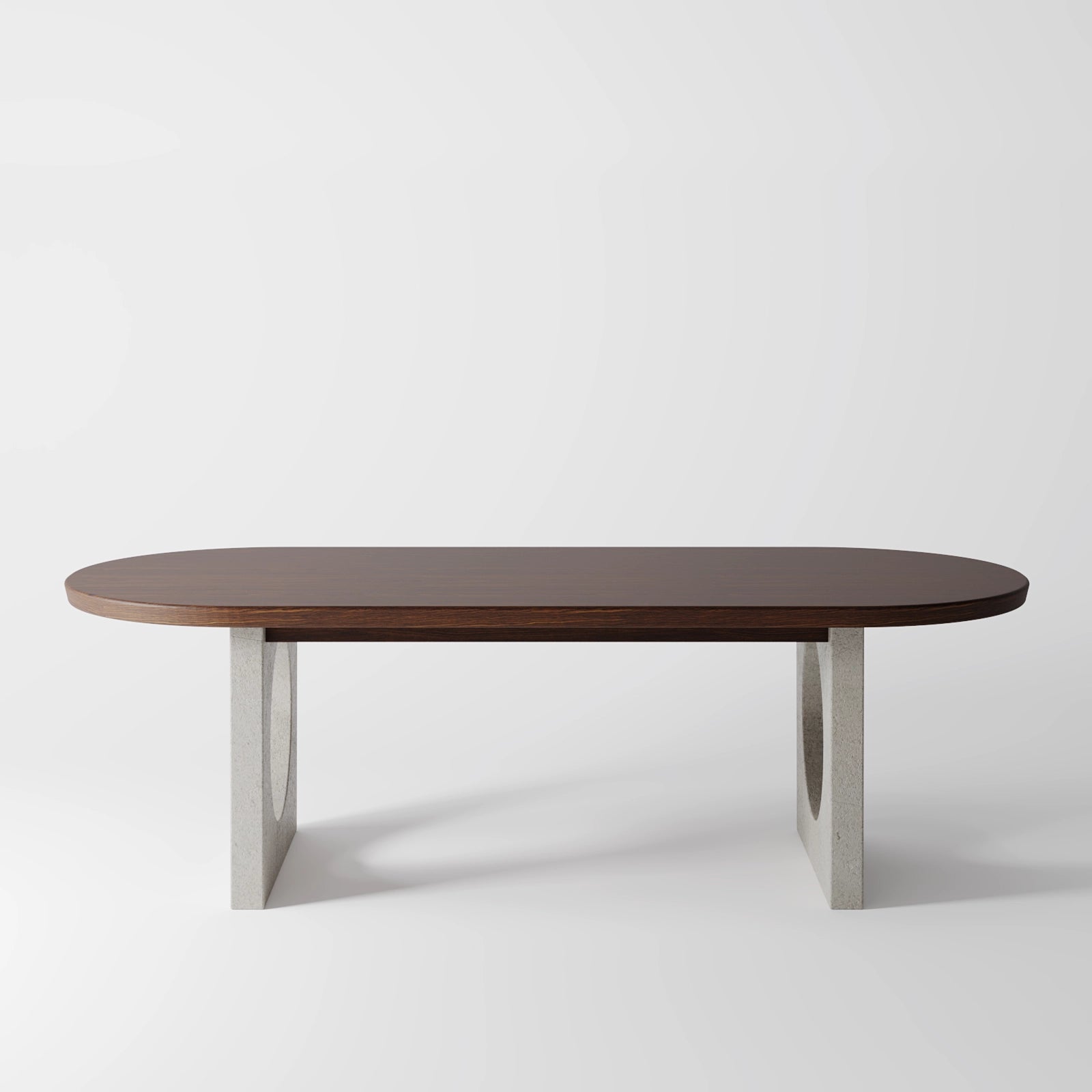 Como Dining Table – Walnut Wood & Concrete Contrast | FullFlat